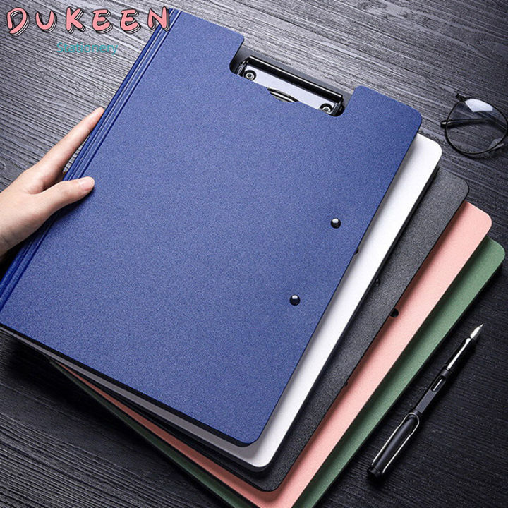 DUKEEN A4 File Folder Clipboard Writing Pad Memo Clip Board Double ...