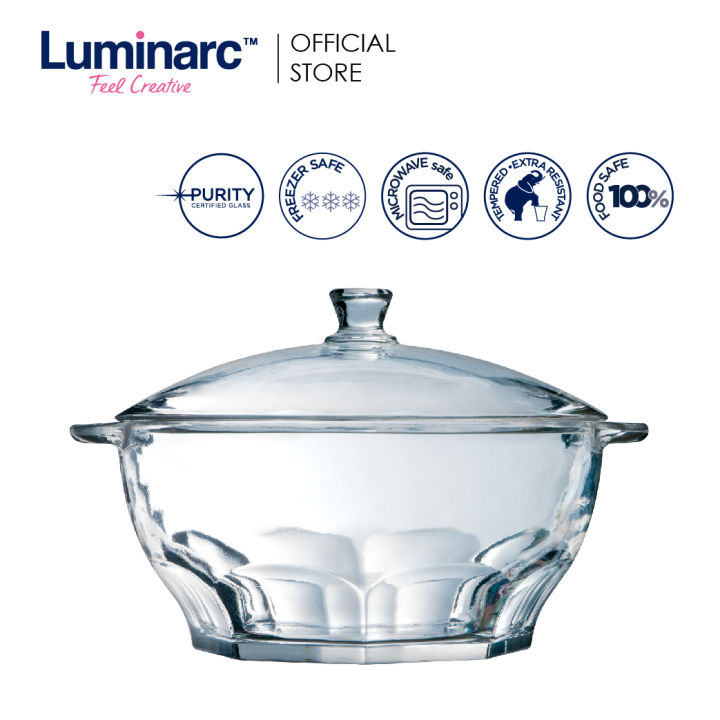 Luminarc Granity Casserole With Glass Lid - (1500ML) [Model: P7669 ...