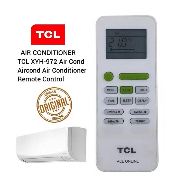 Original TCL Air Cond Aircond Air Conditioner Remote Control ( XYH-972 ...