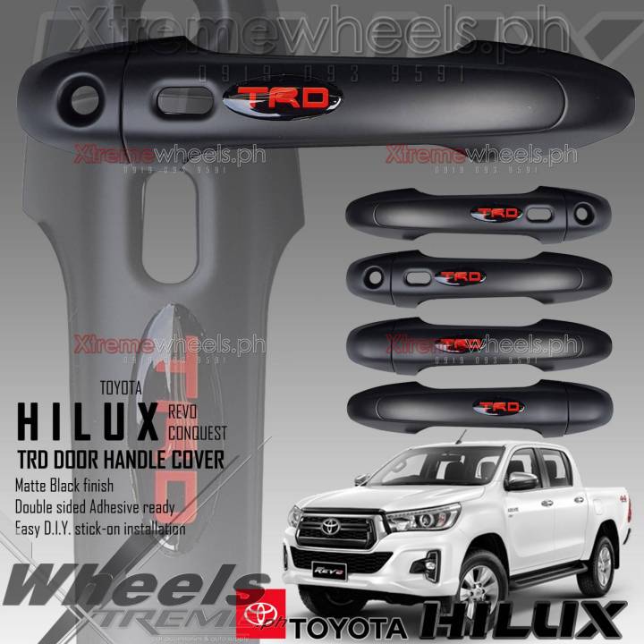 Hilux / Rocco / Conquest 2016-2024 Trd Matte Black Door Handle cover ...