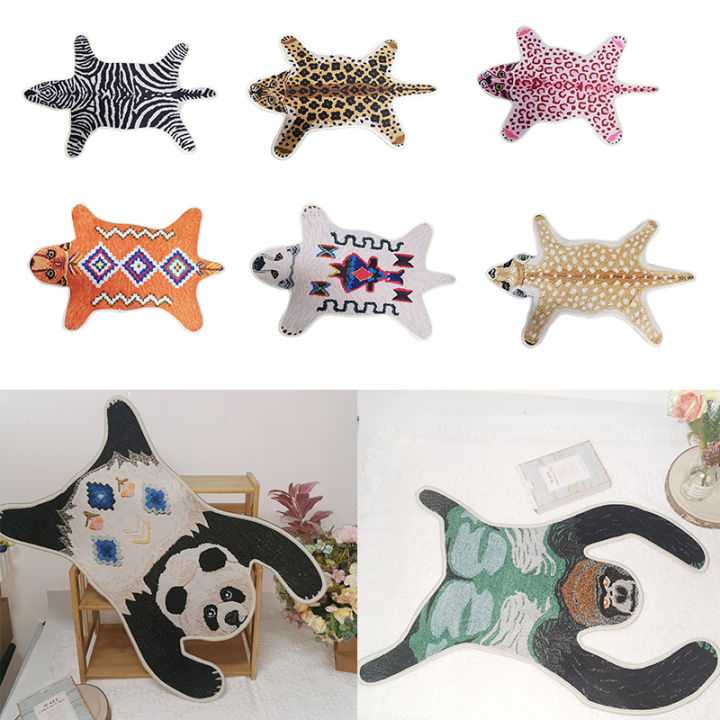 Jsej พรมลายการ์ตูนพรมหนังเทียม Antiskid พรมพิมพ์ลายสัตว์ยัดนุ่นรูปเสือ ...