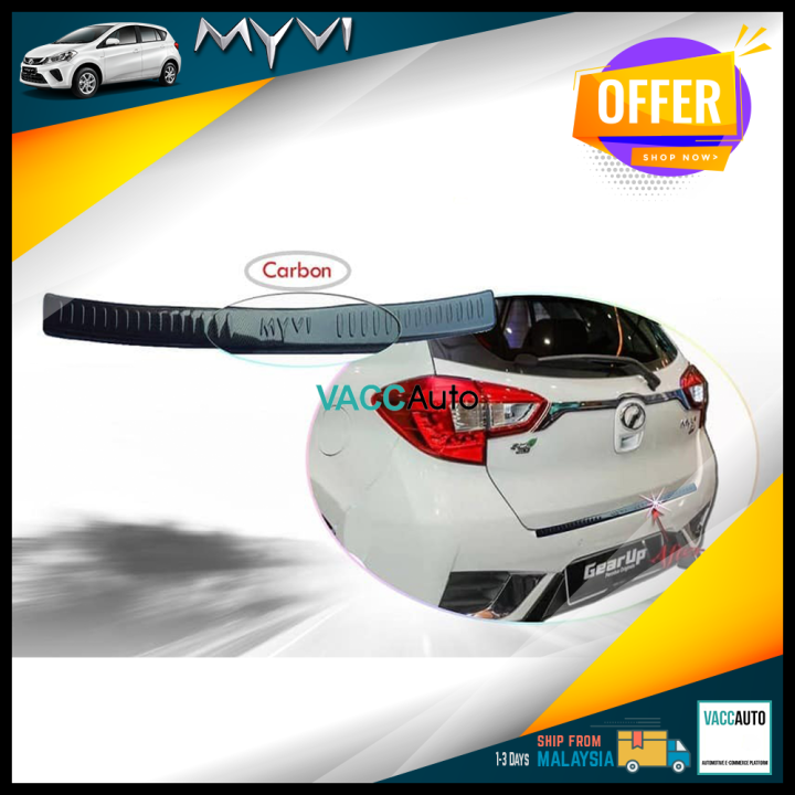 Perodua Myvi M800 3rd Rear Bumper Protector Out Carbon Fit For Myvi ...