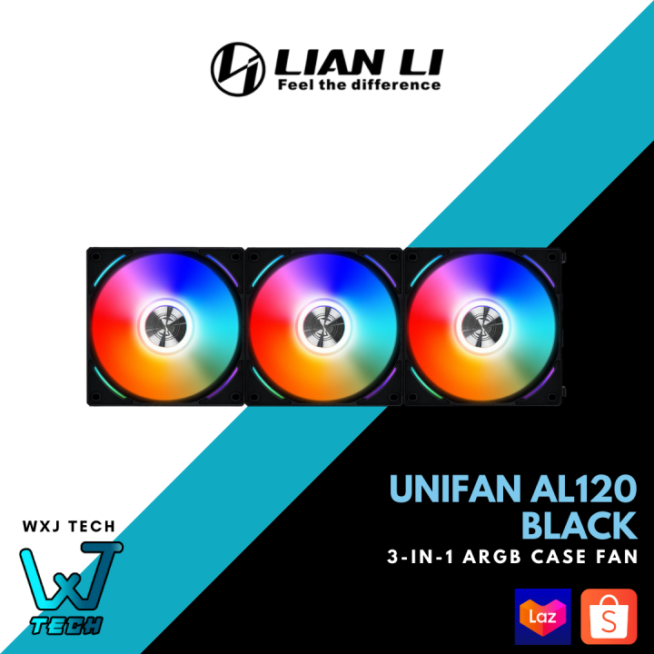 Lian Li UniFan AL120 Black ARGB 3-in-1 Case Fan (AL120-3B) | Lazada PH