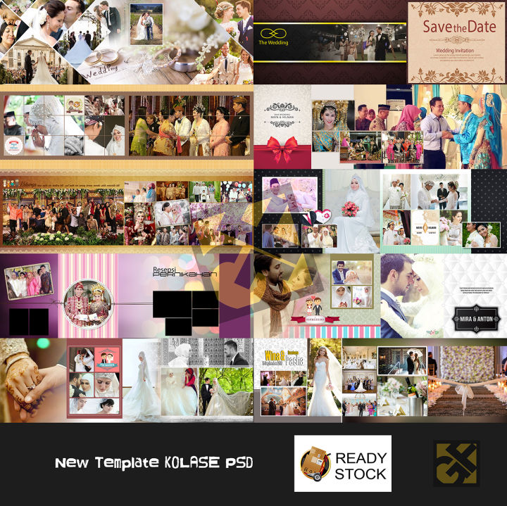 Template PSD Kolase Wedding terbaik Vol 3 | Lazada Indonesia