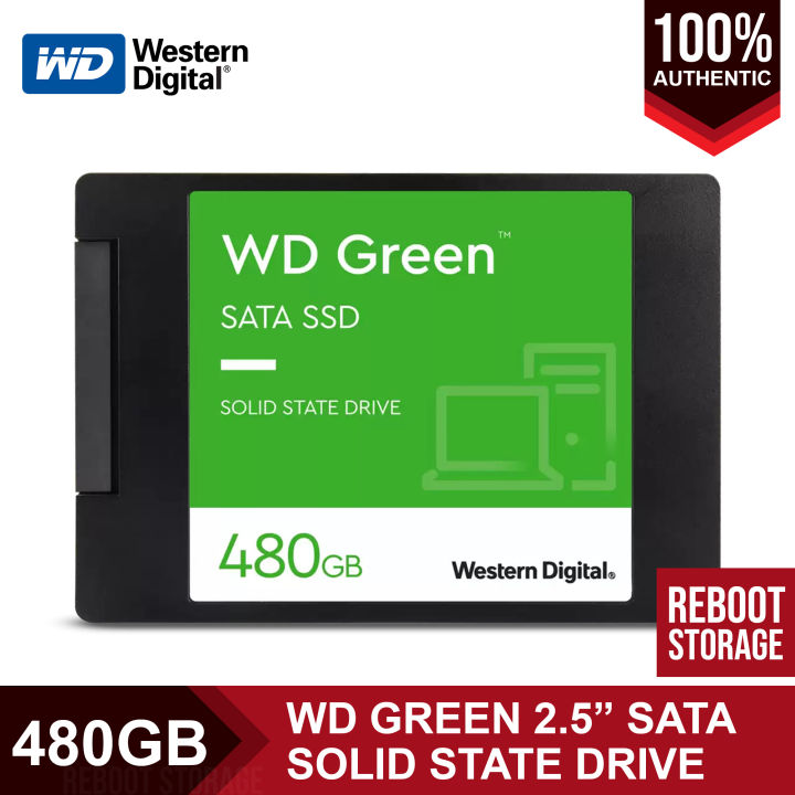 Western Digital WD Green 480GB 2.5" SATA SSD 3D NAND 7mm Internal Solid ...