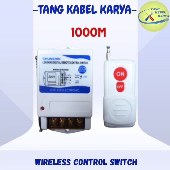 WIRELESS REMOTE CONTROL SWITCH ON OFF / SAKLAR JARAK JAUH INDUSTRI ...