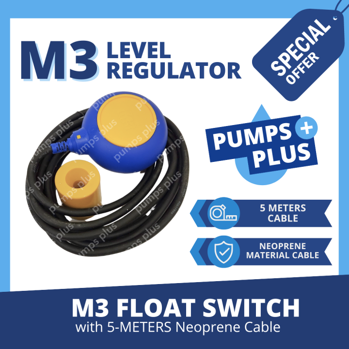 M3 Float Switch with 5-meters Neoprene Cable for Cistern, Storage Tanks ...