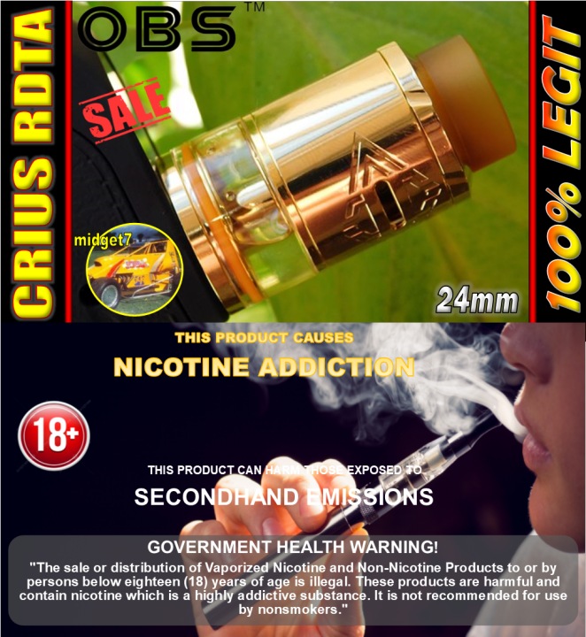 OBS Crius RDTA - 4ml | Lazada PH