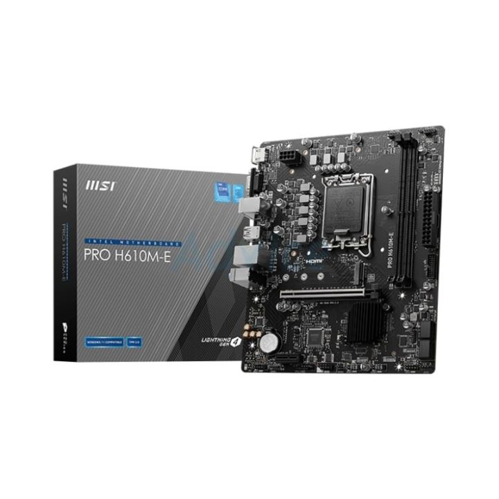 MAINBOARD (1700) MSI PRO H610M-E DDR5 - A0153842 | Lazada.co.th