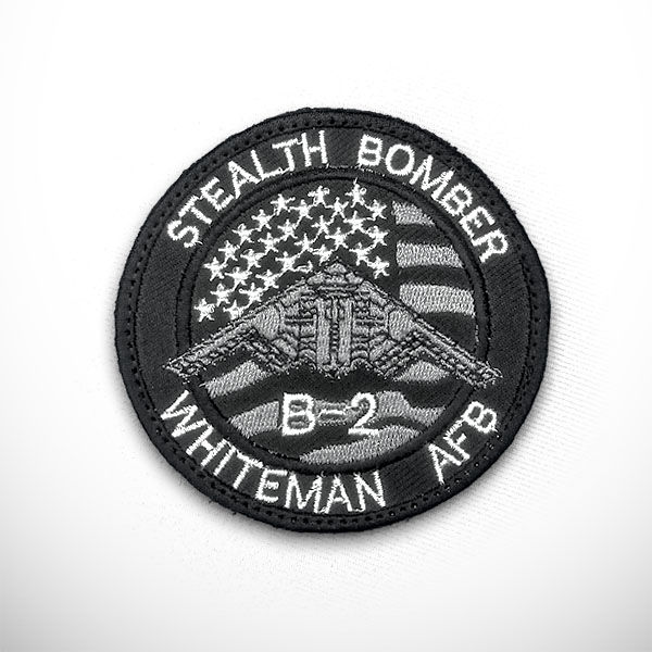 Patch B-2 Stealth Bomber Whiteman AFB Air Force Base Bordir Emblem Logo ...