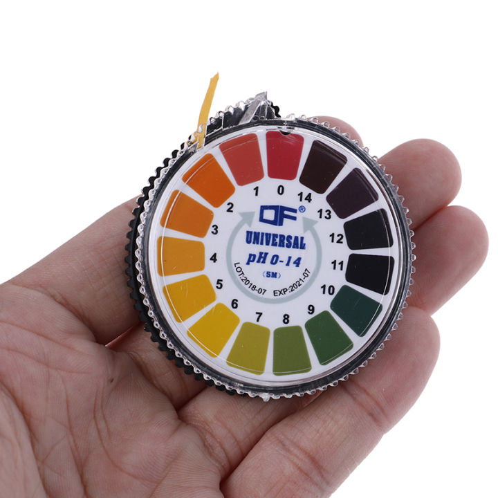 Ginca 1Roll/5m laboratory ph indicator test strip 0-14 paper litmus ...