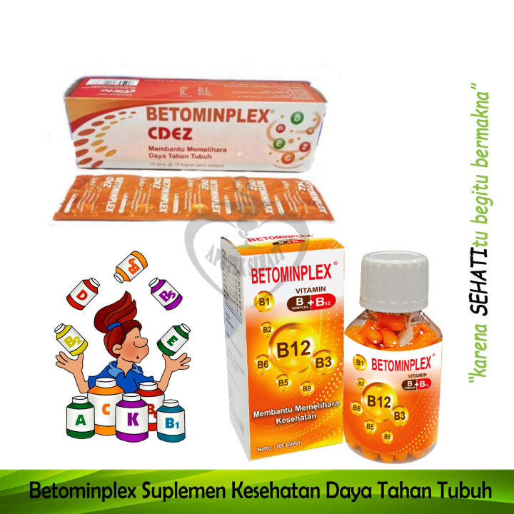Betominplex Kapsul Suplemen Multivitamin Kesehatan Daya Tahan Tubuh ...
