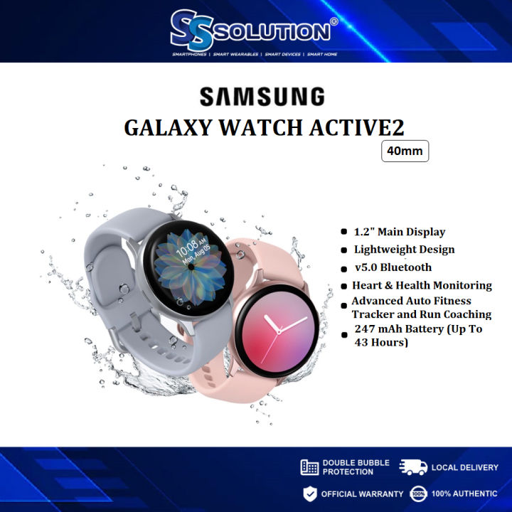 Samsung Galaxy Watch Active 2 Bluetooth Version (40mm) SM-R830 (Rose ...