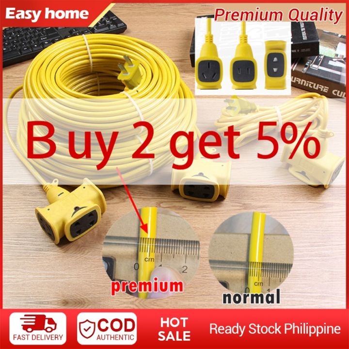 Heavy Duty 30M Extension Cord Socket Long Plug-in Strip Cable Extention ...