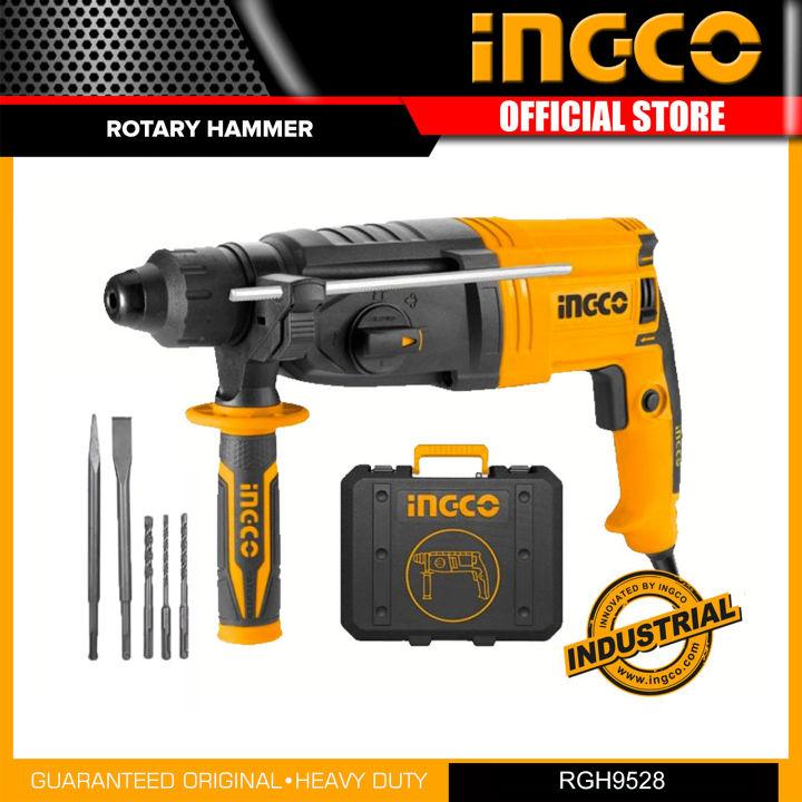 INGCO Industrial SDS Plus Electric Rotary Hammer Drill Chipping Gun ...