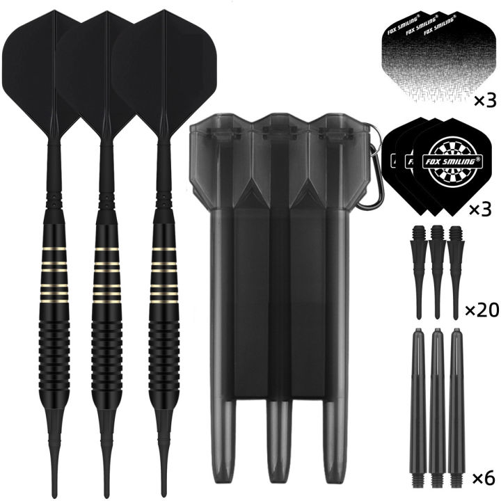 FOX SMILING 22g Soft Darts Pin with Plastic Tip and 2 in 1 Dart Shaft ...