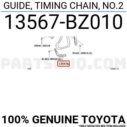 Guide Timing Chain/Tensioner Guide Avanza Xenia 1.3 13567-Bz010 Sae ...