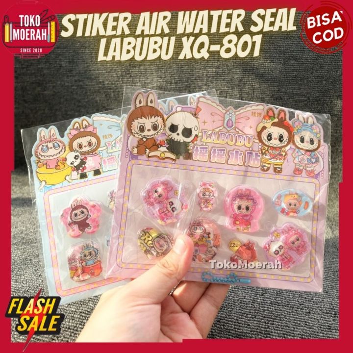 STIKER LABUBU XQ-801 AIR WATER SEAL STICKER WATER SEAL 3D LABUBU LUCU ...