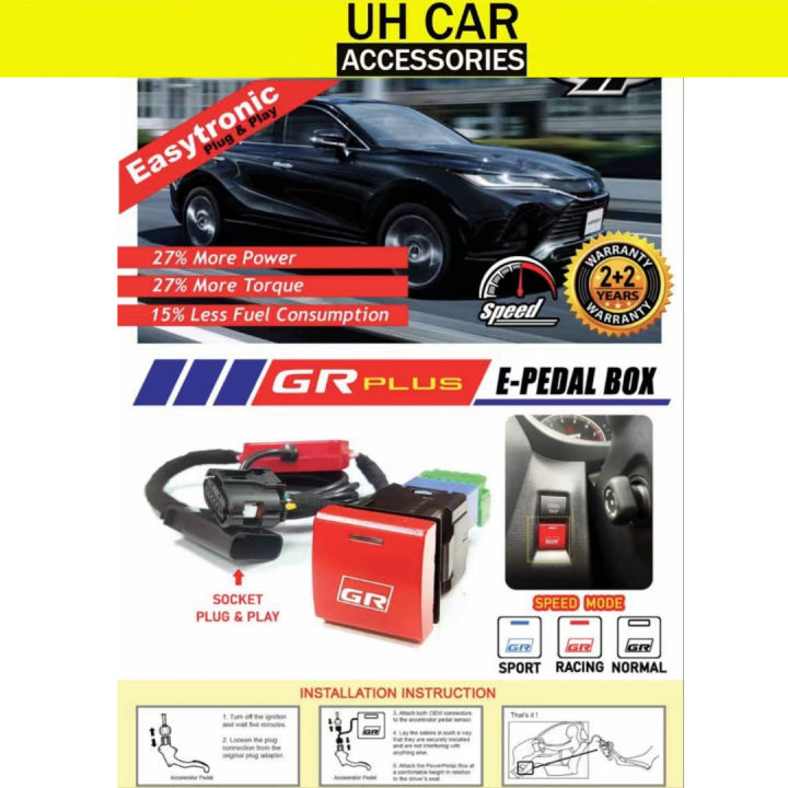 TOYOTA HARRIER XU80 2022-2023 EASYCAR E-Pedal Sport Plus Box Accelerator Pedal Car Electronic ...