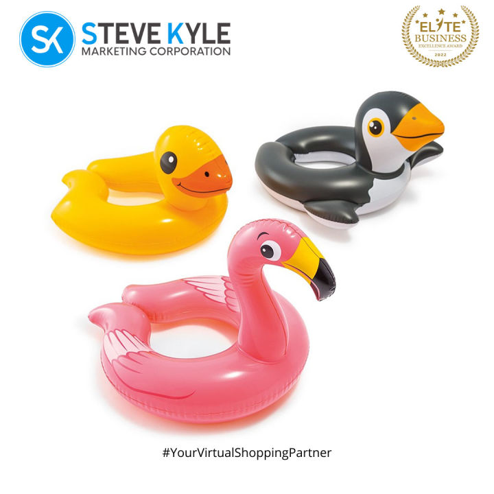 Intex Inflatable Kids Animal Split Ring Floater for Kids Outdoor Fun ...