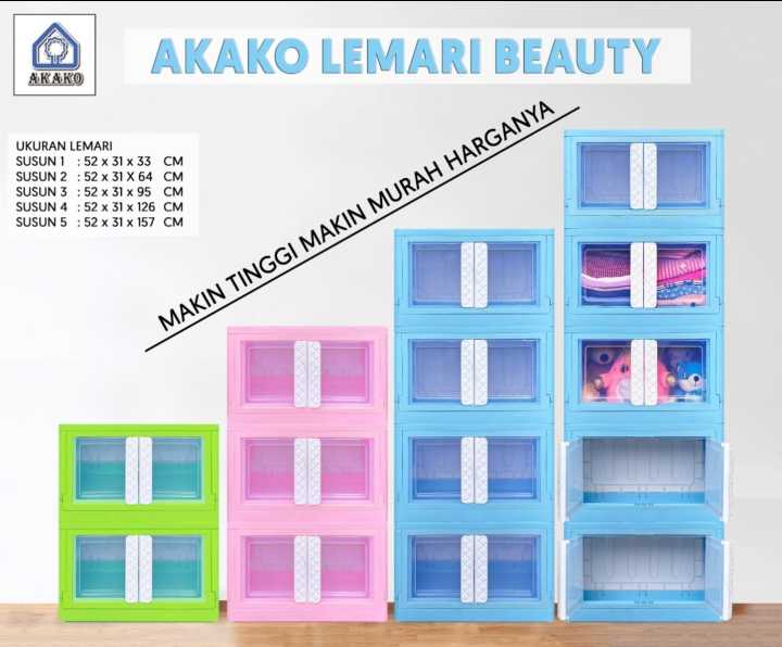 Lemari Plastik Akako Beauty Cabinet Lemari Plastik Minimalis / Box ...