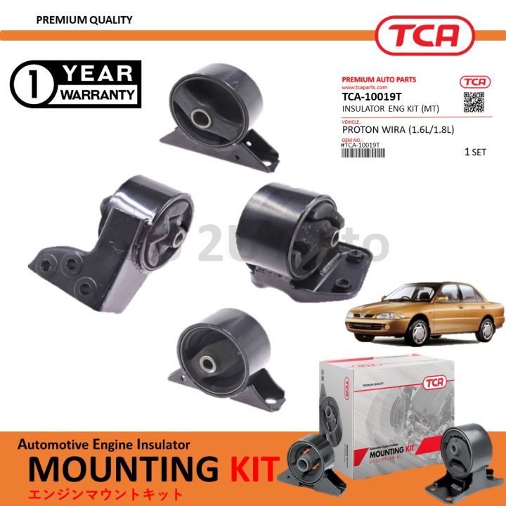 TCA BRAND ENGINE MOUNTING 1 SET 4PCS - TCA-10019T PROTON WIRA 1.6 1.8 ...