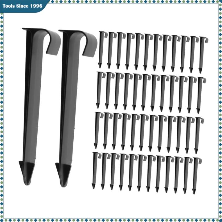 Loviver 50x Landscape Stakes Anchoring Spikes Plant Support Garden ...