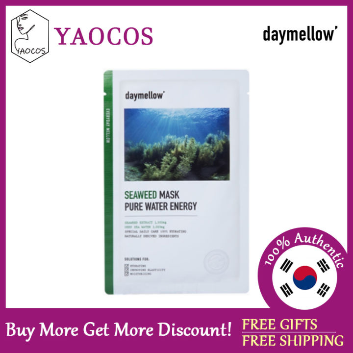 [daymellow] Seaweed Facial Mask Pure Water Energy | Lazada