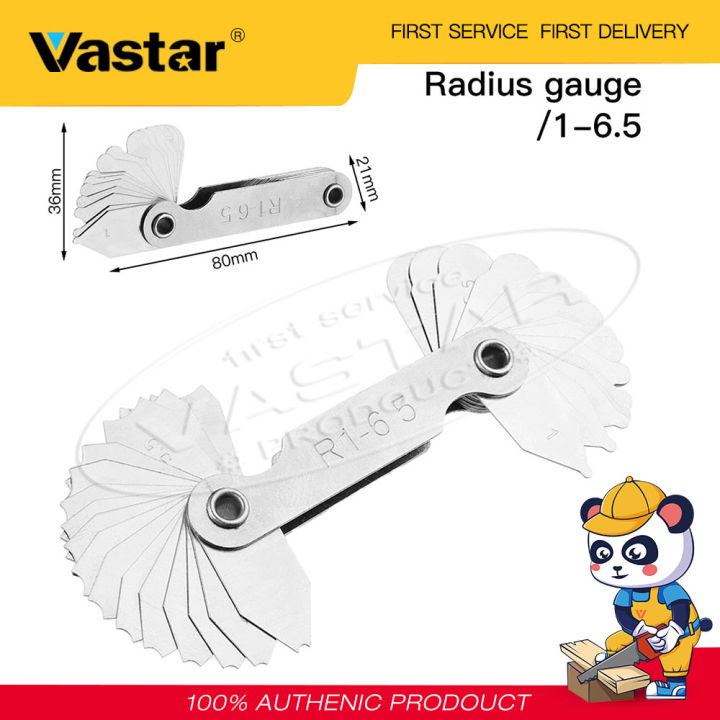 Vastar Radius Gauge R1-6.5MM Fillet Gauge Feeler Metric Engine Cylinder ...