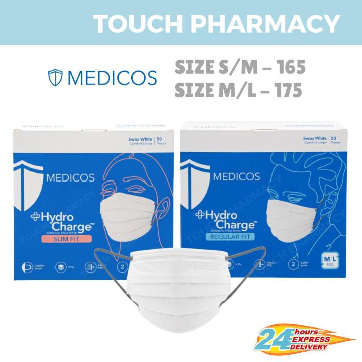 (Buy 1 Box Free 2 Pcs Mask) MEDICOS (NEW) Slim/Regular Fit Size 165/175 ...