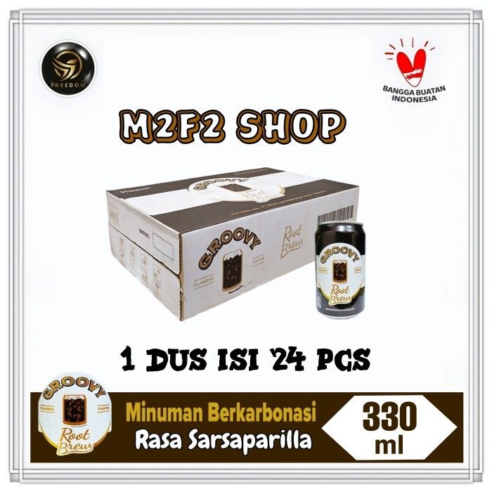 Root Brew Groovy Soda Drink Classic Taste Original Can | Minuman ...