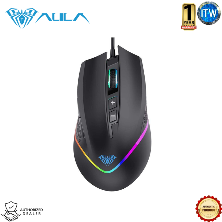 AULA F805 - 6400DPI RGB Gaming Mouse Wired with Side Buttons | Lazada PH