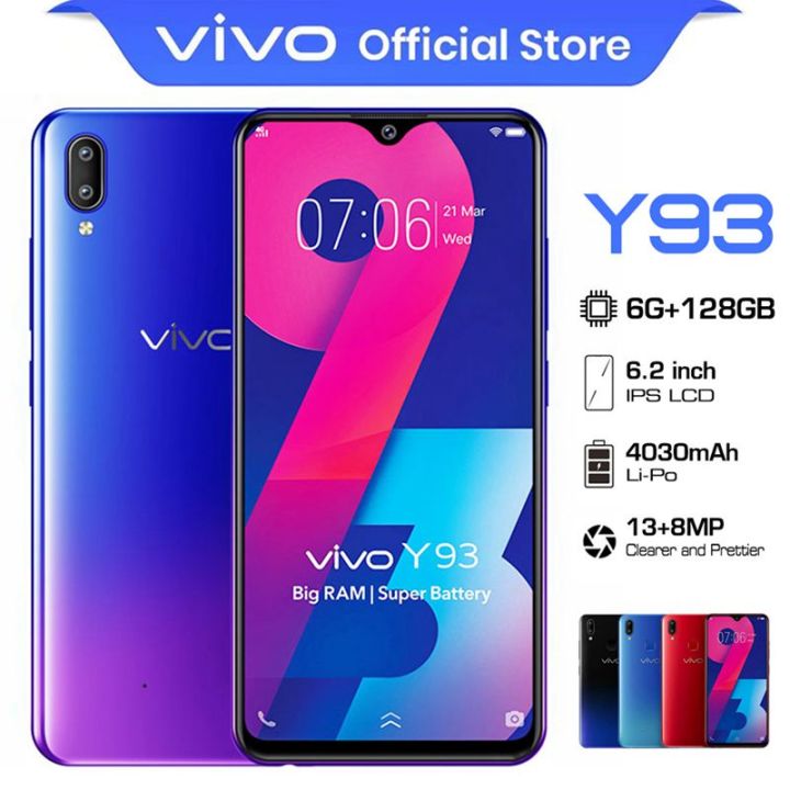 Vivo Y93/V11/Y83 8/256GB 6.53inci layar lebar FULLSET SEGEL GARANSI 1TAHUN smartphone murah ram ...
