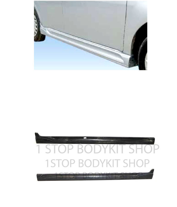 perodua viva side skirt (full bloom) fiber (fiberglass) skirt lip ...