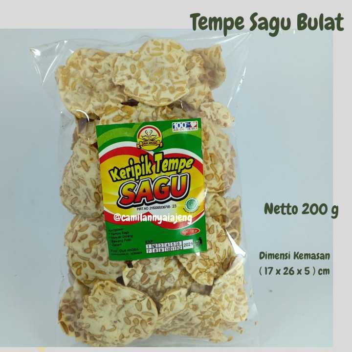 Keripik Tempe Sagu Bulat Original Gurih Asin Renyah Khas Kebumen ...