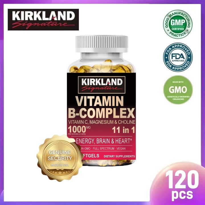 KIRKLAND Vitamin B Complex Capsules Strengthens and Maintains Immune ...