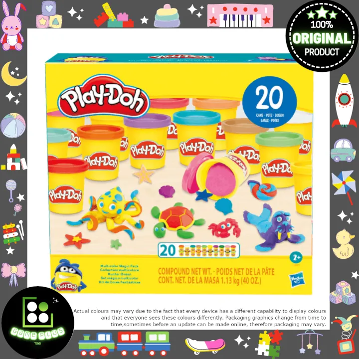 Play-Doh Multicolor Magic Pack (20 cans x 2 oz) | Lazada