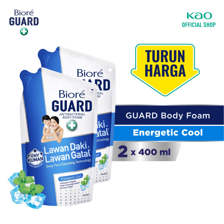 Biore Guard Body Foam Cool 400ml x2 | Lazada Indonesia