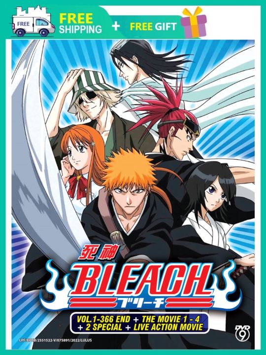 BLEACH + LIVE ACTION MOVIE 死神 ( ANIME TV SERIES DVD : 2004 ) | Lazada