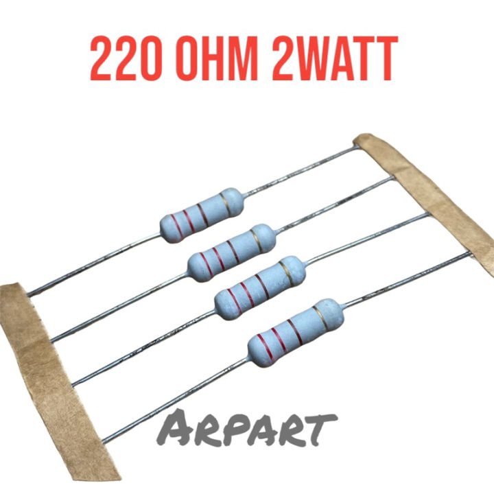 resistor 220ohm 2watt stock lama original | Lazada Indonesia
