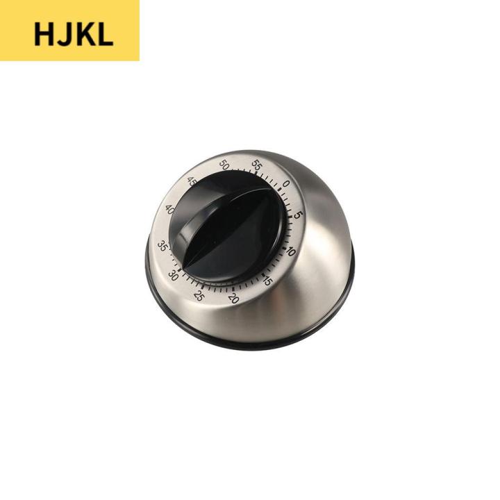 HJKL เหล็กไร้สนิม ตัวจับเวลาการอบอาหาร ไขลานกลไก สีดำสีดำ นาฬิกาจับเวลา ...