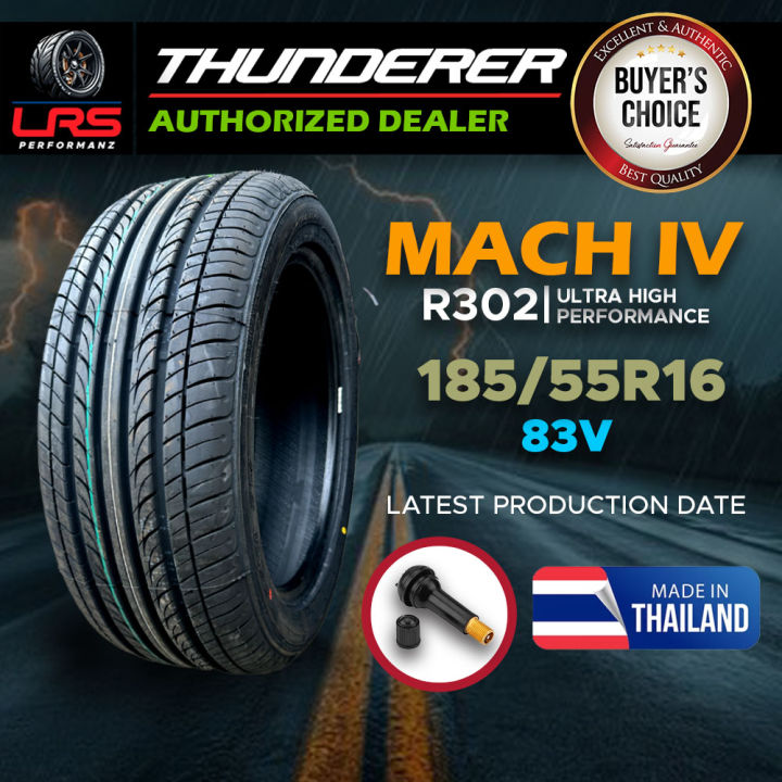 THUNDERER 185/55 R16 83V - MACH IV R302 (Thailand made, with free tire ...
