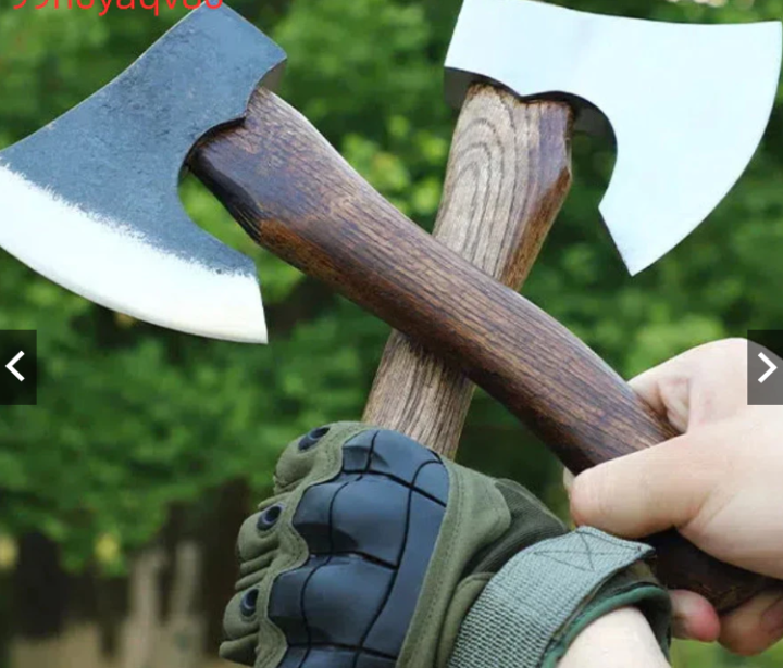 Outdoor Niman Axe Camping Axe ขวานไม้ฟืน ขวานปลอมแปลง ขวานไฟ Kaisen Axe ...