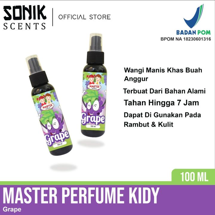 SONIK SCENTS - Master Parfum Kidy / Parfum Anak 100ml - Non Alkohol ...