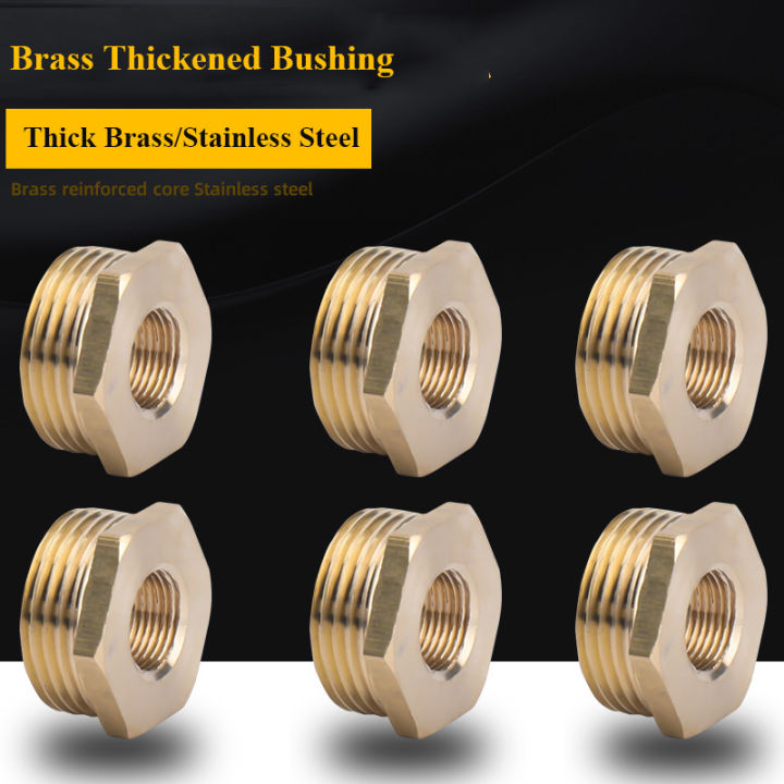 Brass Thickened Bushing Male to Female Thread Fitting Hose Reducing ...