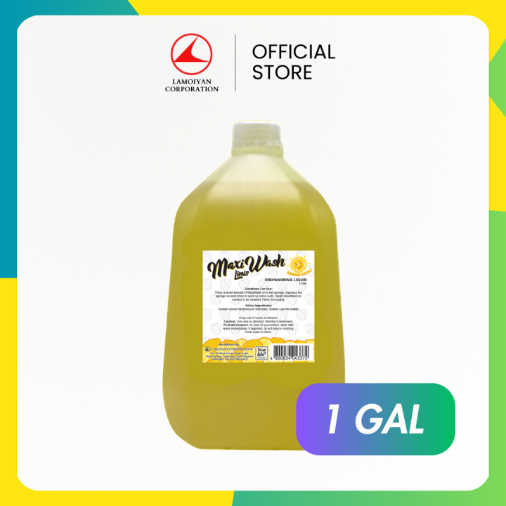 MaxiWash Linis Dishwashing Liquid Yellow Saya 1gal | Lazada PH