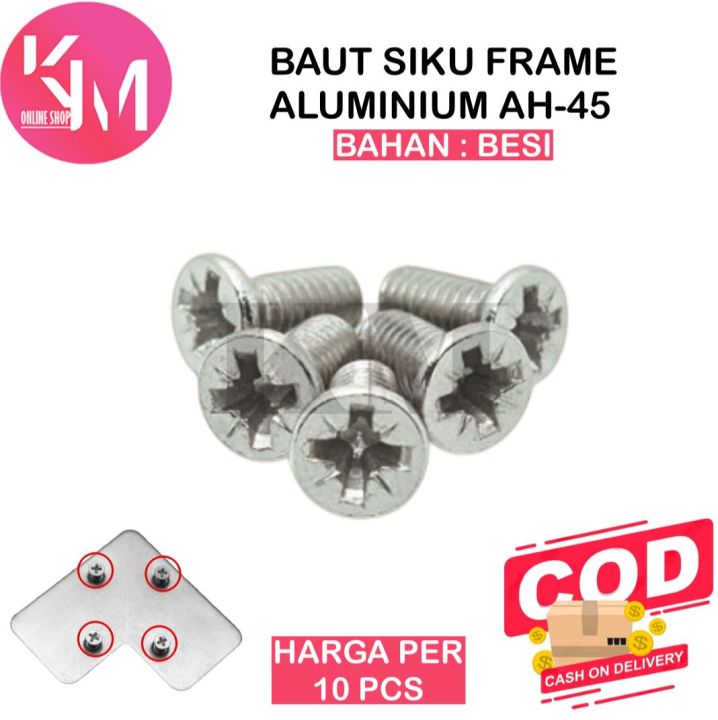 Baut Siku Frame Alumunium Profile AH 45 Skrup Sekrup Baut | Lazada ...