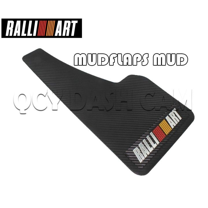 2pcs Universal Ralliart Power 3D Carbon Fiber Car Mudflaps Mud Guard ...