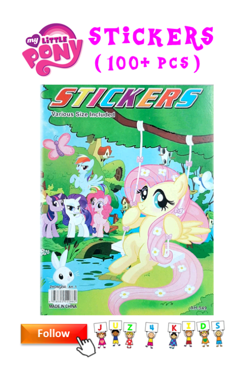My Little Pony Sticker Book Art and Craft for Kids (100+ stickers) | Lazada