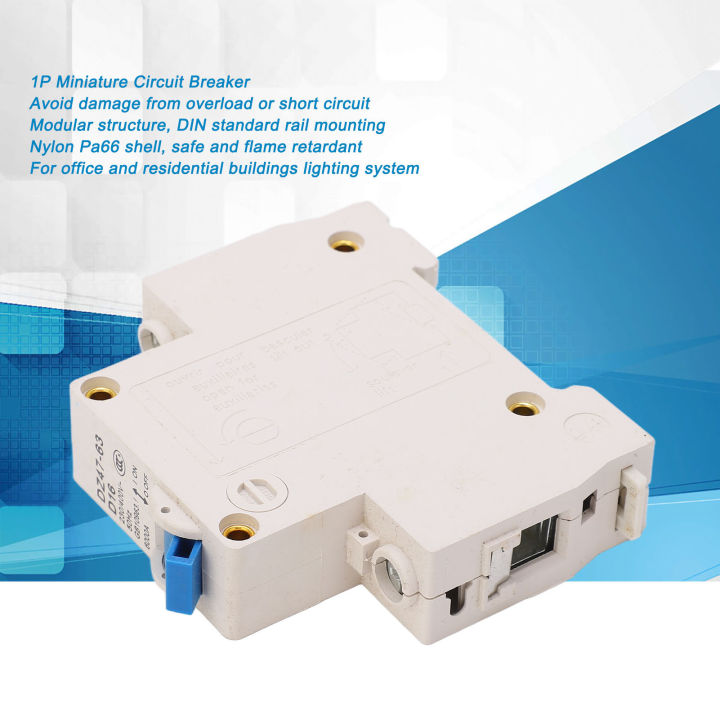 1P Circuit Breaker PA66 Nylon Shell Circuit Protection Switch for ...